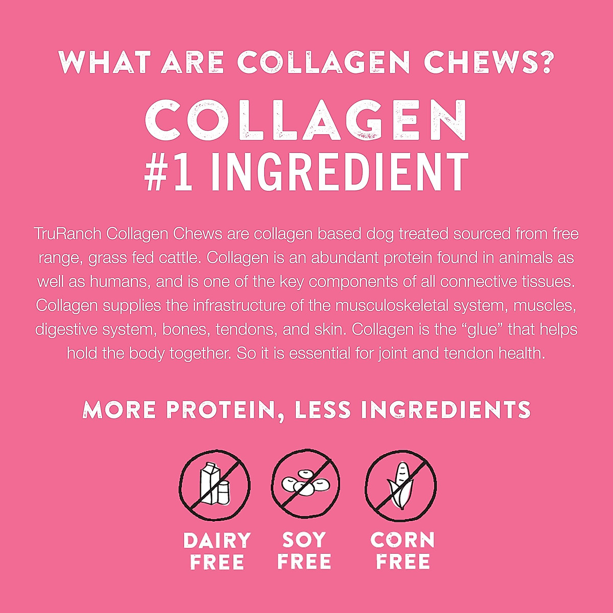 TRURANCH Large Pork Skin Rolls, Chicken-Wrapped Jerky, Made with Real Pork Skin, Rawhide Alternative, Healthy Dog Chews, 1 Bag, 2 Count