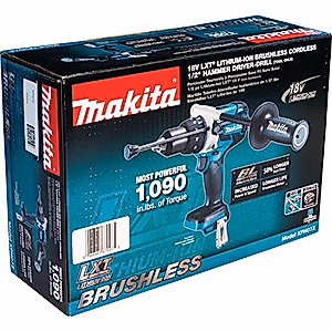 Makita XPH07Z 18V LXT® Lithium-Ion Brushless Cordless 1/2" Hammer Driver-Drill, Tool Only