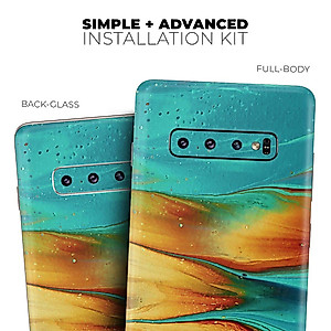 DesignSkinz Liquid Abstract Paint V60 Protective Vinyl Decal Wrap Skin Cover Compatible with The Samsung Galaxy S20 (Screen Trim & Back Glass Skin)