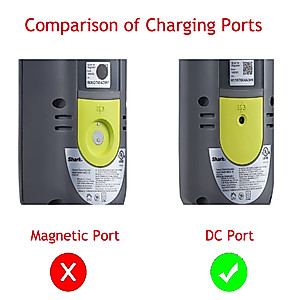 Replacement Shark VM252 Vacmop Charger Power Adapter Compatible with Shark VM252 VM252C QM252 VM250 Cordless Hard Floor Vacuum Mop Magnetic Charger (DC Charger)