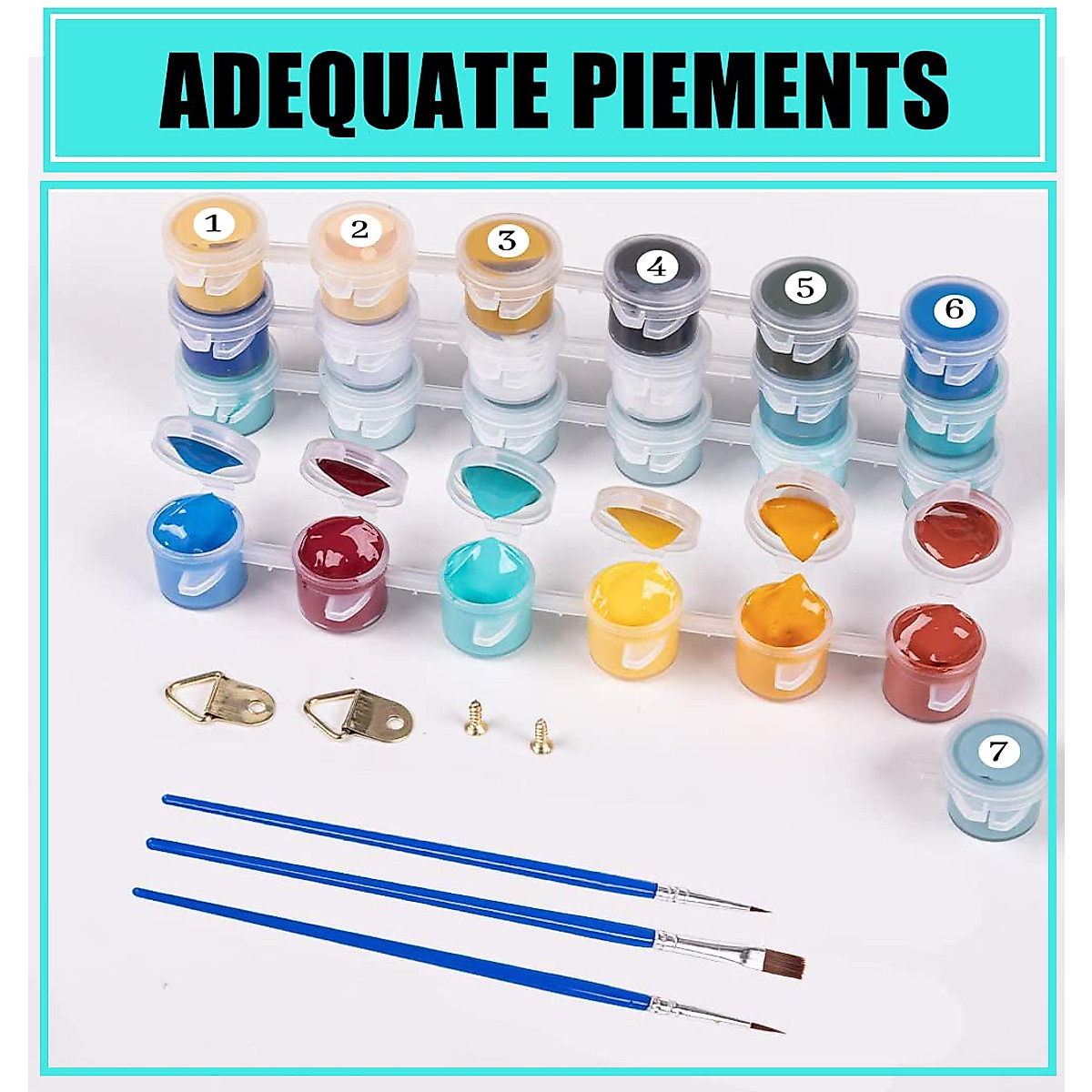 AOSGEDY 6 Pack Cartoon Paint by Numbers Kits Beginner DIY Paint by Numbers for Kids Ages 8-12 Acrylic Oil Painting Kits Paint by Number for Home Wall Decor 8X8inch