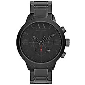 A|X Armani Exchange Men's Chronograph Black Stainless Steel Watch (Model: AX1277)