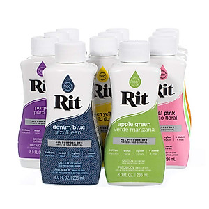 Rit Dye – 8 Oz. Liquid Fabric Dye for Clothing, Décor, and Crafts – Dark Brown (1 Pack)