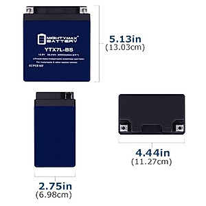 Mighty Max Battery YTX7L-BS Lithium Replacement Battery for Duralast Gold GSX7L