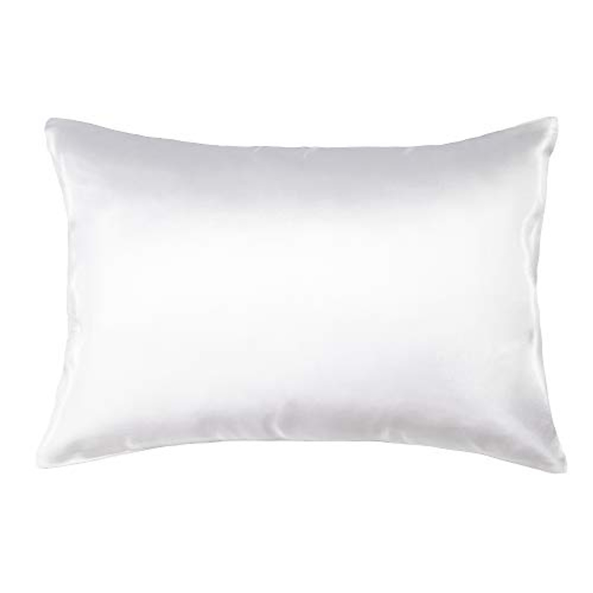 NTBAY Natural Mulberry Silk Toddler Pillowcase for Hair and Skin, Both Side 19 Momme Silk, 1 Pack Travel Pillow Case, 13x18 Inches, White