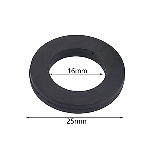 Spare Parts R 12Pcs Washer Ring Shower Faucet Water Pipe Rubber Replacement for Sealing (3/4)
