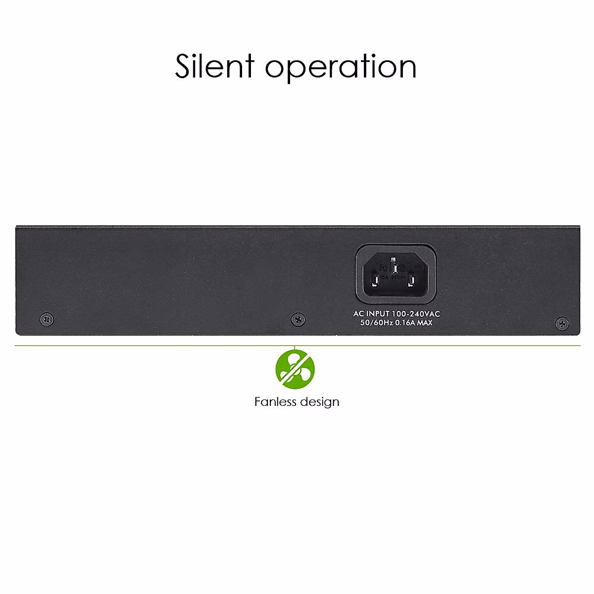 Zyxel 16-Port Gigabit Ethernet Unmanaged Switch - Fanless Design [GS1100-16]