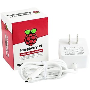 Raspberry Pi 15W USB-C Power Supply US - White