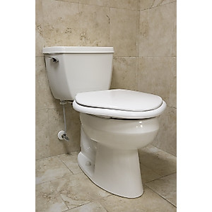 Big John Products 2445646-1W Closed Front with Cover Oversize Toilet Seat, White