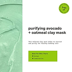Freeman Facial Mask Variety Bundle for Skin Care, Peel-Off & Clay Facial Masks with Minerals, Pomegranate, Dead Sea, Cucumber, & Avocado, Skincare Essentials, Hydrating & Purifying, 4 Count