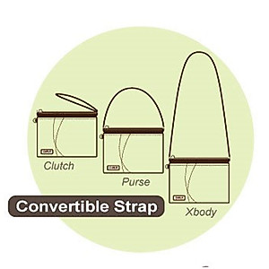 Chala Butterfly Mini Crossbody Handbag Convertible Strap (Pink)