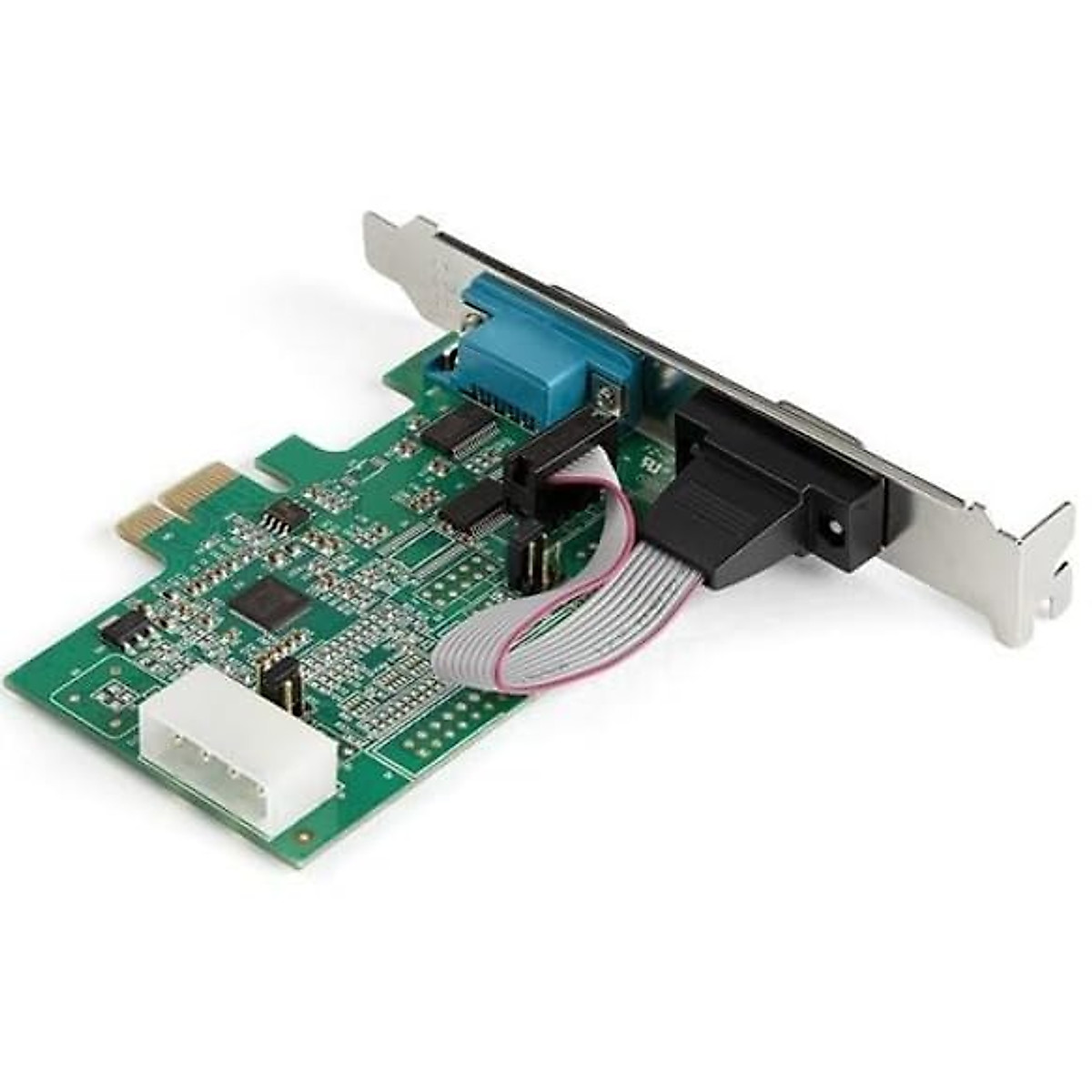 StarTech.com 2-port PCI Express RS232 Serial Adapter Card - PCIe RS232 Serial Host Controller Card - PCIe to Dual Serial DB9 Card - 16950 UART - Expansion Card - Windows & Linux , TAA (PEX2S953)