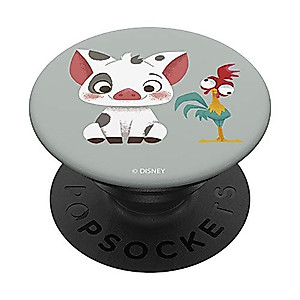 Disney Moana Pua And Hei Hei Cartoony PopSockets PopGrip: Swappable Grip for Phones & Tablets