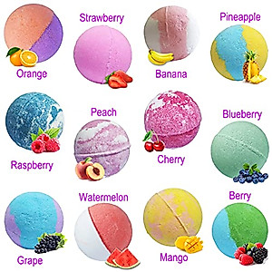 3.5 oz XL Bath Bombs for Kids with Puppy Toys Inside Kids Bath Bombs Organic Bubble Bath Fizzies Colorful Bomb 12 Pcs Set Birthday/Christmas Surprise Gift for Girls & Boys