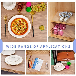 Shelf Liner for Kitchen Cabinets, 12 Inch x 20 Ft x 2 Rolls, Non-Slip Cabinet Liner, Non Adhesive Drawer Liner, Refrigerator Liners, Washable Oil-Proof Mat for Shelves (Transparent Stripe)