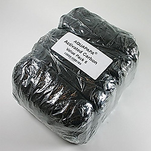 AQUAPAPA 6 lbs Carbon Charcoal Filter Media Pellets in 6 Mesh Bags for Aquarium Fish Tanks