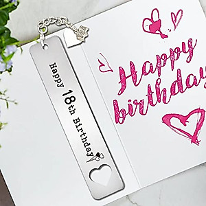 18th Birthday Inspirational Bookmarks, Birthday Gift for Women, Book Lover, Bookworm, Graduation, Teens, Kid, Daughter, Son, Teacher, Book Accessories, Reading Gifts, Book Gifts-WB50