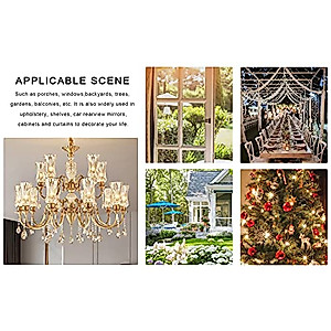 1ft 10pcs Teardrop Crystals Garland,Crystal Teardrop Chandelier Replacement,Hanging Glass Crystals for Chandelier,Wedding Decor,Crystal Christmas Tree Decorations(Clear)