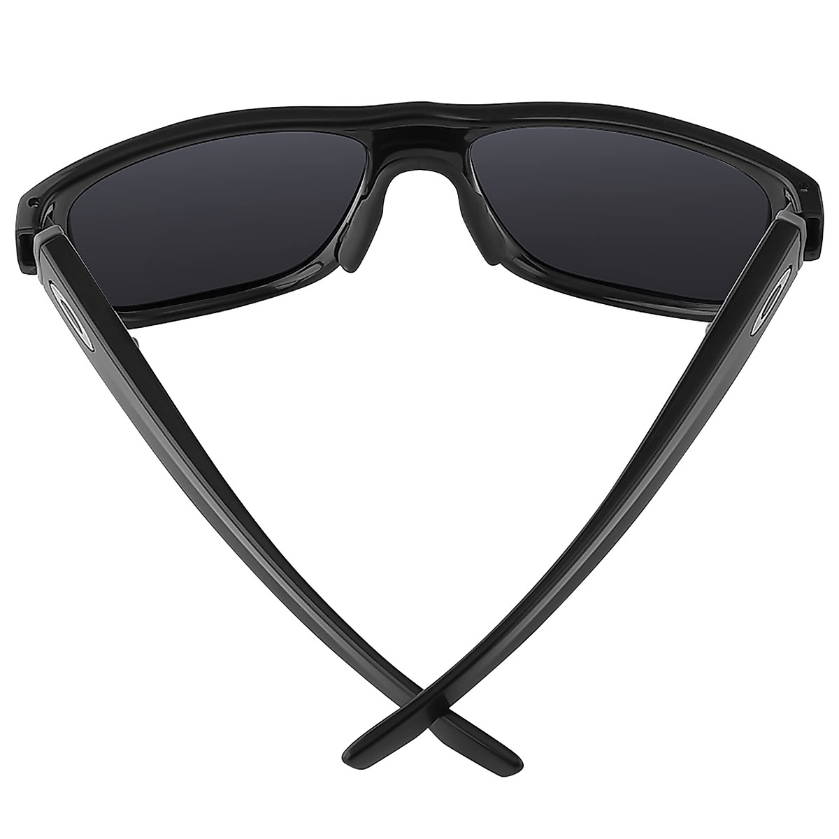 SAUCER Replacement Nose Pieces Pads for Oakley Split Shot OO9416 | Split Time OO4129 | Targetline OO4129 | Crossrange Patch R XL OO9361 Sunglasses - Standard Black + Asian Fit Black