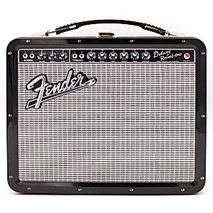 AQUARIUS Fender Amp Large Fun Box - Sturdy Tin Storage Box with Plastic Handle & Embossed Front Cover - Officially Licensed Fender Merchandise & Collectible Gift