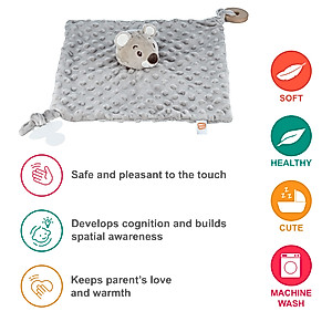 Donty-Tonty Baby Blanket with Stuffed Animals Easter Baby Gift -Security Snuggle Blanket Lovie Soft Lovey Plush Toy for Babies, Infant, Newborn, Toddler, Baby for Girls and Boys