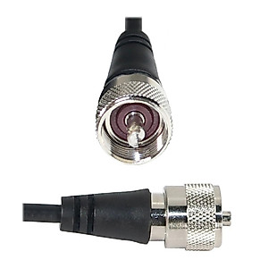 Tram 240-B 5-Inch Black Steel NMO Magnet Mount with RG58 Coaxial Cable and UHF PL-259 Connector