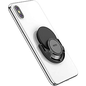PopSockets: Collapsible Grip & Stand for Phones and Tablets - Black & Mount