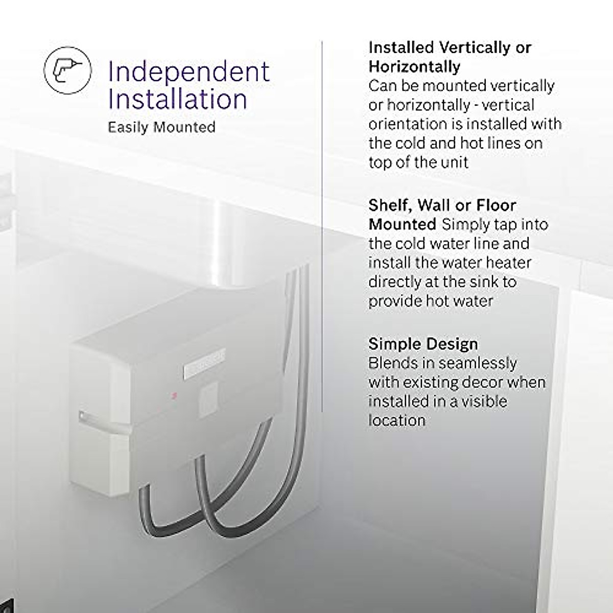 Bosch Electric Tankless Water Heater - Eliminate Time for Hot Water - Easy Installation