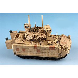 US M2A3 BUSKIII Bradley Infantry Fighting Vehicle Sand Livery 1/72 ABS Tank Pre-Built Model
