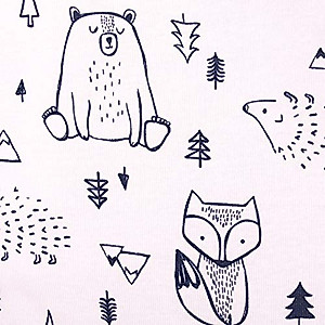 Lamaze Organic Baby Baby Boys' Toddler Footless, White and Green Bears, 2T