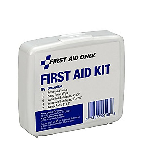 First Aid Only PhysiciansCare On-The-Go Emergency First Aid Kit for Home, Work, and Travel, 13 Pieces