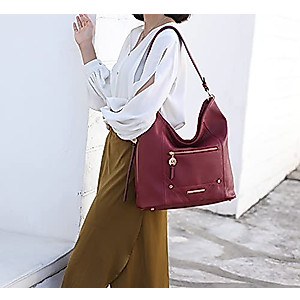 MKF Collection Hobo Purses for Women – Soft PU Leather Handbag Womens Hobo Shoulder bag – Fashion Top Handle Pocketbook Mustard