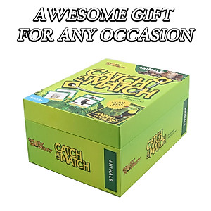 Memory Game - Animal Matching Game for Kids Ages 3 and Up - Animal Card Game Educational Learning Toy - Birthday for Boys and Girls (50 Pcs Matching Cards with 25 Pairs)