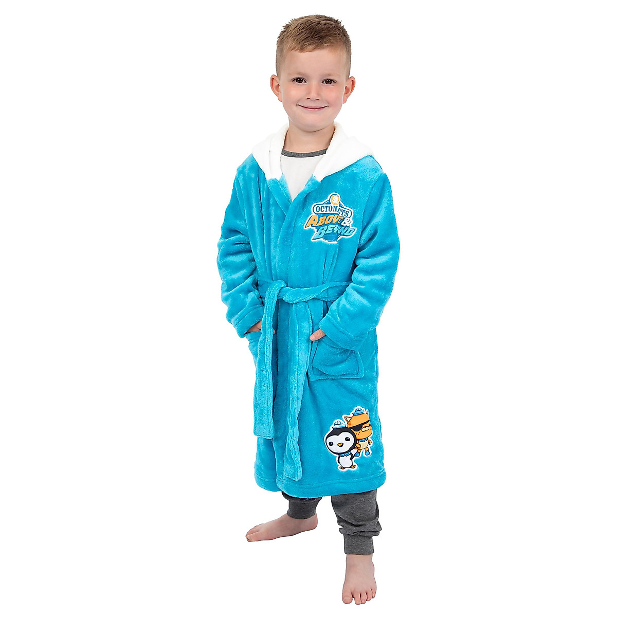 OCTONAUTS Boys Bathrobe | Captain Barnacle Toddler Bathrobe | Kids Robes | Boys' Bathrobes | Blue 6