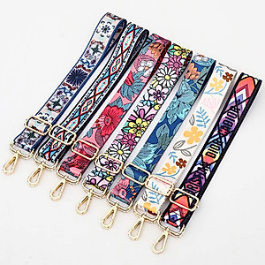 UMILY 3.8cm Wide purse straps replacement crossbody Strap Adjustable Multicolor Handbag Shoulder Bag Strap 80-130cm