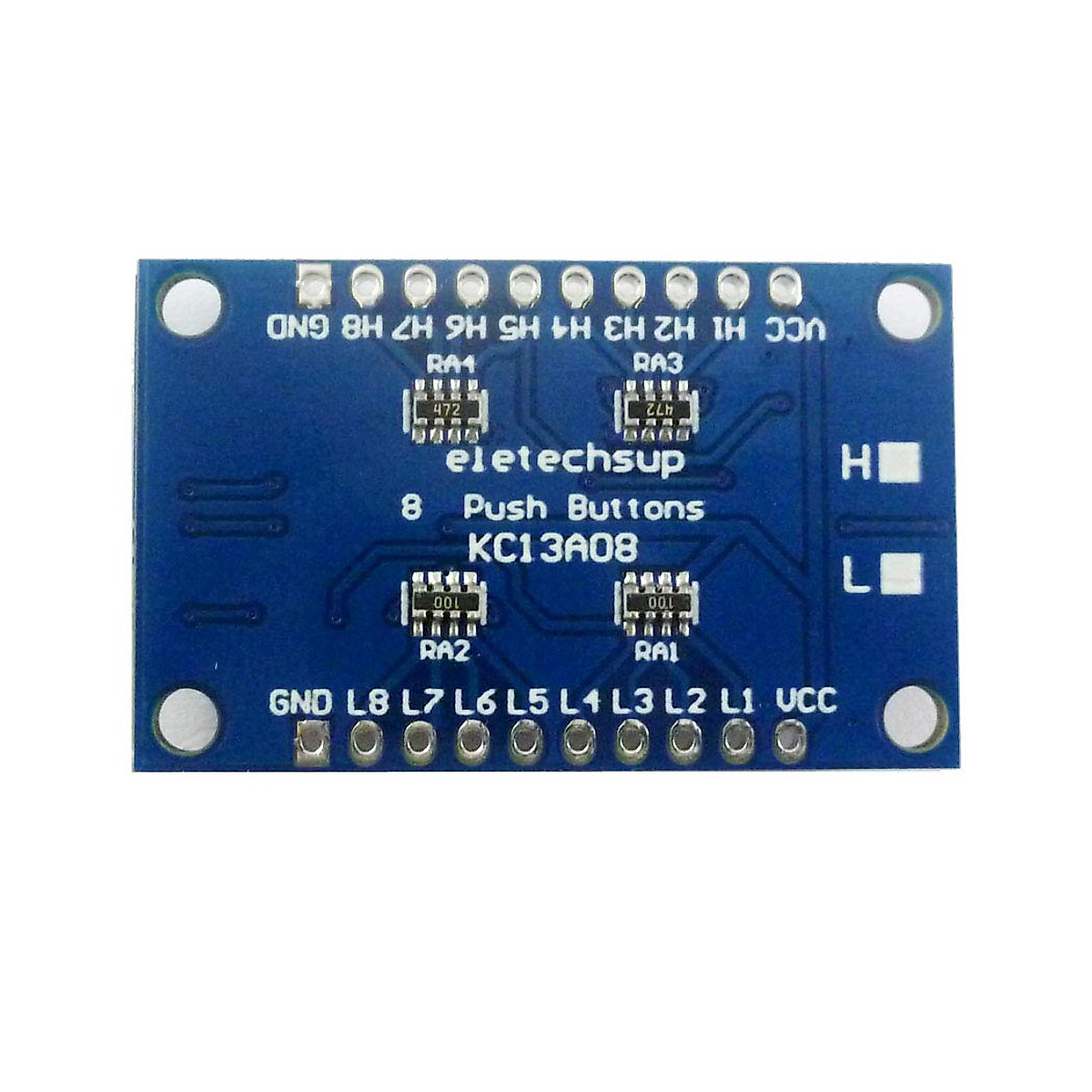 eletechsup 8-Button Low Level Push Buttons Module 8 Keyboard Keypad for Arduiuo Due Breadboard Leonardo Zero TRE Micro Banana pi STM32 no pin (1)