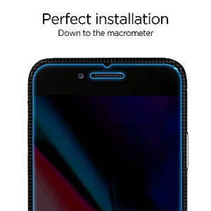 Spigen Tempered Glass Screen Protector [GlasTR EZ FIT] designed for iPhone 8 Plus [5.5 inch] [Case Friendly] - 2 Pack