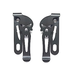 Metal Spring Belt Black Clip for Kydex Sheath Holster Knife Sheath Clips with Screws