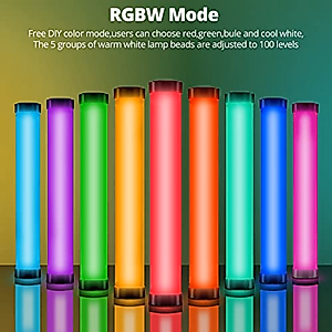 AMBITFUL A2 Full-Color RGB Tube Light, CRI 95 TLCI 97 Accurate Color,2500k-8500K Adjustable,RGB CCT HSI Mode, 29 Fx Light Effect,APP Control Support, Brightness Adjustable, Magnet Design (A2-K2 Kit)