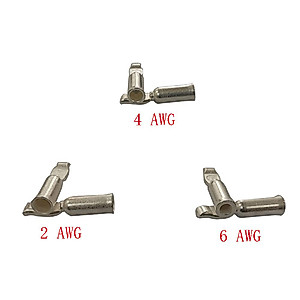 NA 120 Amp Connector Battery Charger Battery Power connectors 120Amp (2AWG, Red)