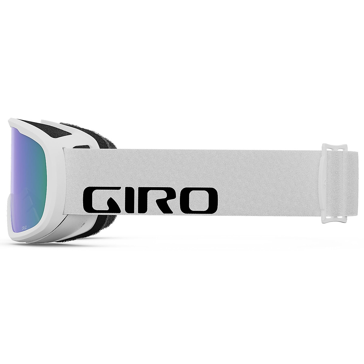 Giro Cruz Asian Fit Ski Goggles - Snowboard Goggles for Men, Women & Youth - Anti-Fog - OTG - White Wordmark Strap with Loden Green Lens
