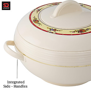 Asian Ambiente Large Food Warmer Hot Pot Set Of Insulated Casseroles 6 8 And 10 Litre