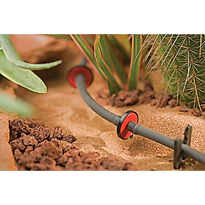 Orbit 67215 1/4" Barb 1/2 GPH Non-Pressure-Compensating Inline Drip Irrigation Dripper/Emitter, 10 pack