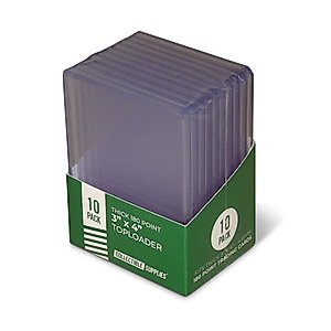 10 Pack Trading Card 3" x 4" Thick 180 Point 4.6 mm Toploaders Top Loaders