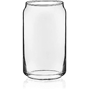 Libbey Glass Can (Set of 24), Clear, 16 fluid ounces