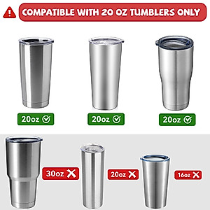 HASLE OUTFITTERS 20 oz Tumbler Lids Replacement Lids for Stainless Steel Tumbler Splash Resistant Lids for Mouth Tumbler Cooler Cup(20 oz, 2 Pack)