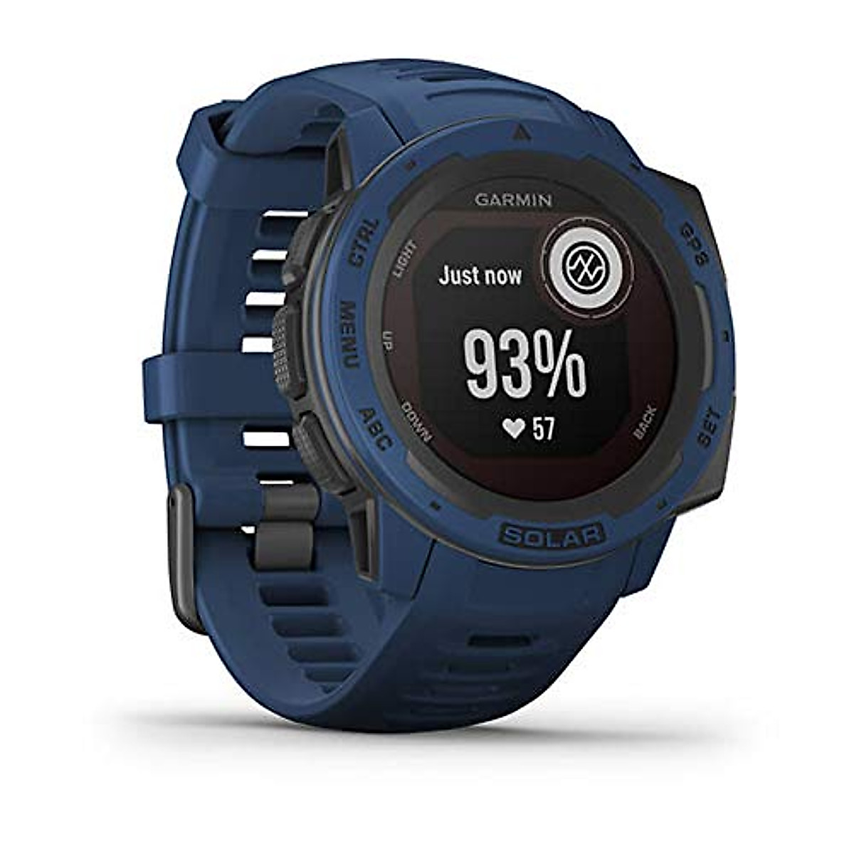 Garmin Instinct Solar GPS Smartwatch - Tidal Blue(010-02293-11) w/ 2X Screen Protectors