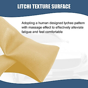 ZBGUN 1 PC Car Steering Wheel Protective Cover, 14.96" All-Season Anti-Slip Silicone Round Steering Wheel Cover, Universal Modified Decorative Accessories, Suitable for Most Car Models (Beige)