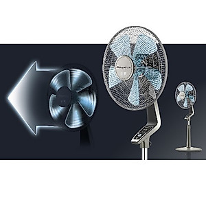 Rowenta VU5550 Turbo Silence Oscillating Fan, Standing Fan, 4 Speed Fan with Remote Control