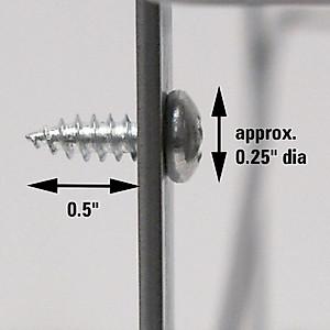 Household Essentials Cabinet Door Trash Bag Holder, Steel Frame, Satin Nickel Powder Coating, Perfect for Disposable Bags and Other Necessities, Easy Installation, Hardware Included